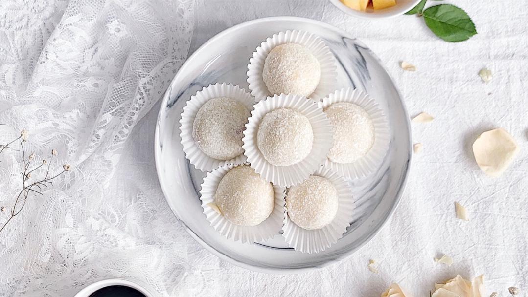 Super simple fruit glutinous rice cakes, soft and sweet, melt in your ...