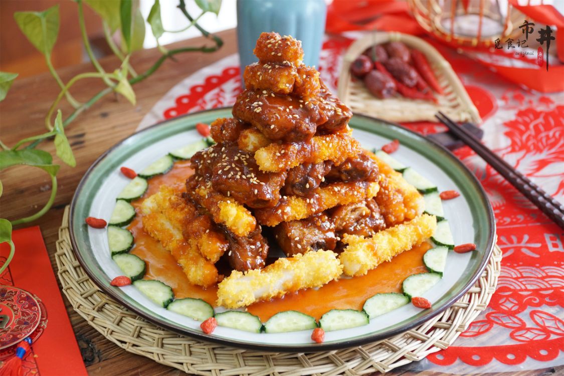 For New Year's Eve dinner, spare ribs and rice cakes are a perfect ...