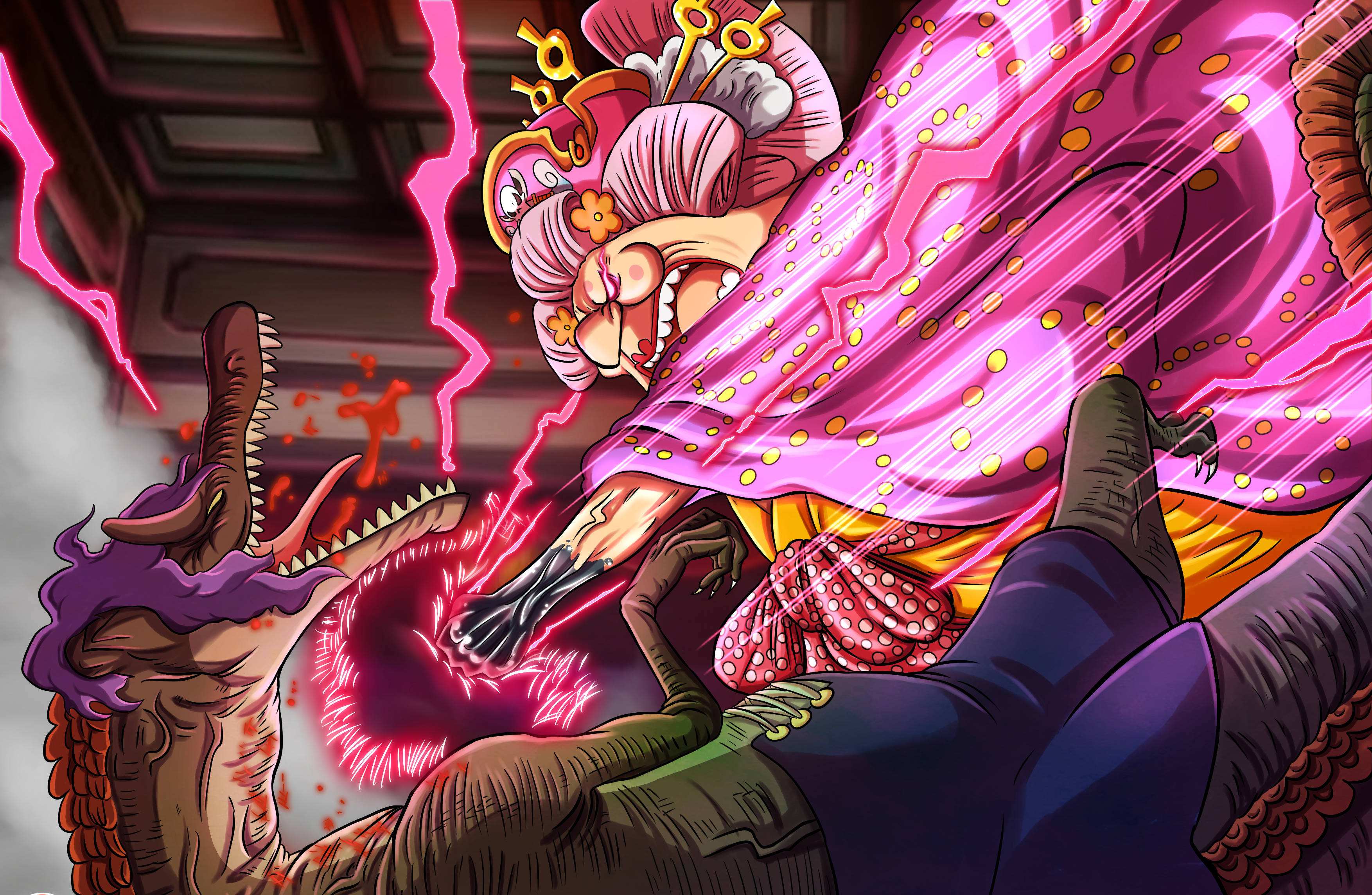 One Piece: The villain also has a gentle side!Lao Sha holds an umbrella ...