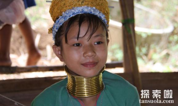 The longest neck in the world, the neck of the Burmese long-necked ...