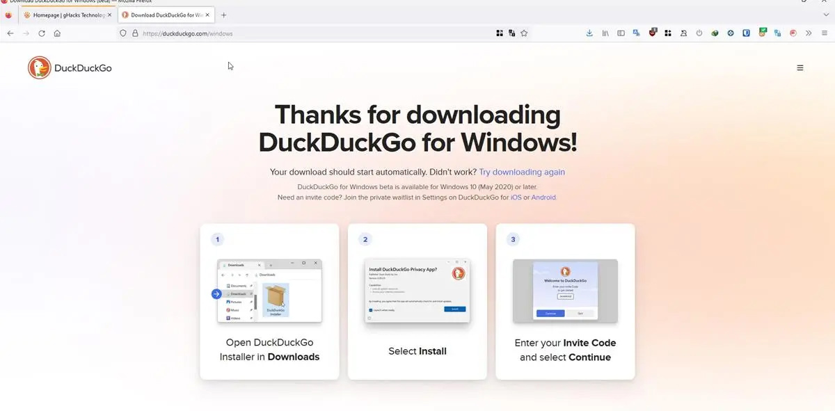 DuckDuckGo browser for Windows enters beta phase, focusing on privacy protection - iMedia