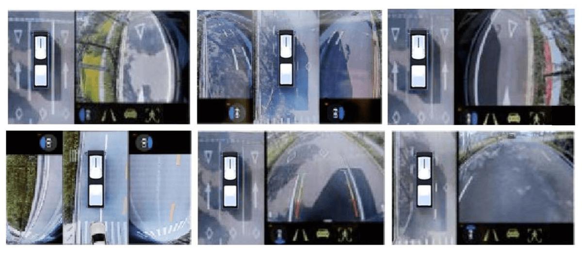 Large vehicle construction machinery excavator 360 panoramic blind spot ...