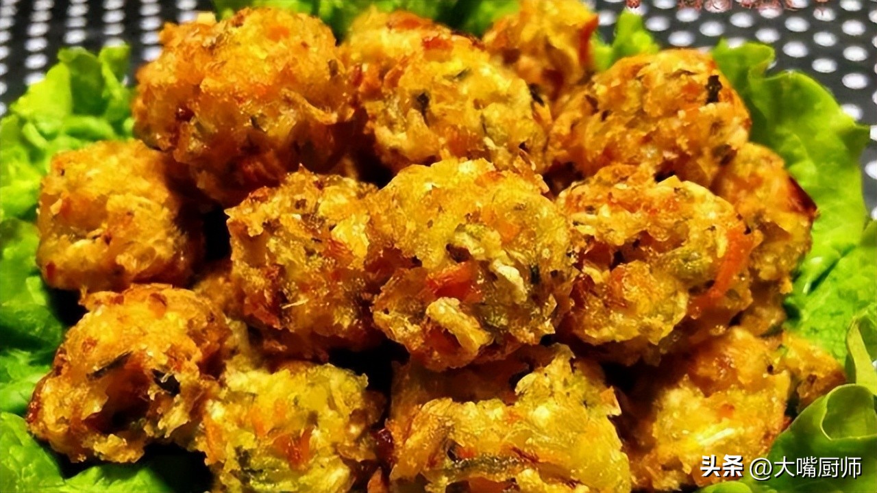 Fried radish balls, it is wrong to add flour and starch, add one of ...