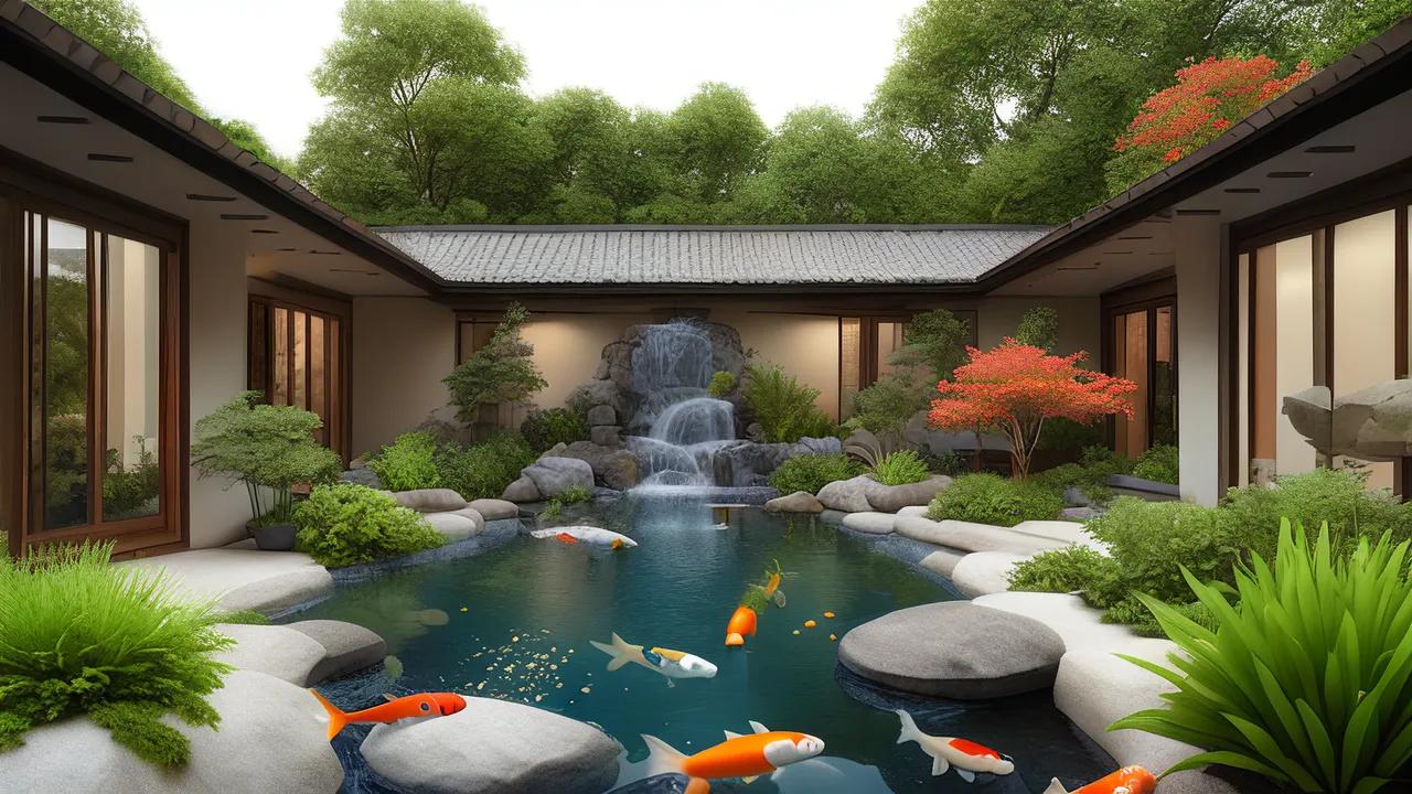 How to design and construct a koi fish pond in a garden - iNEWS
