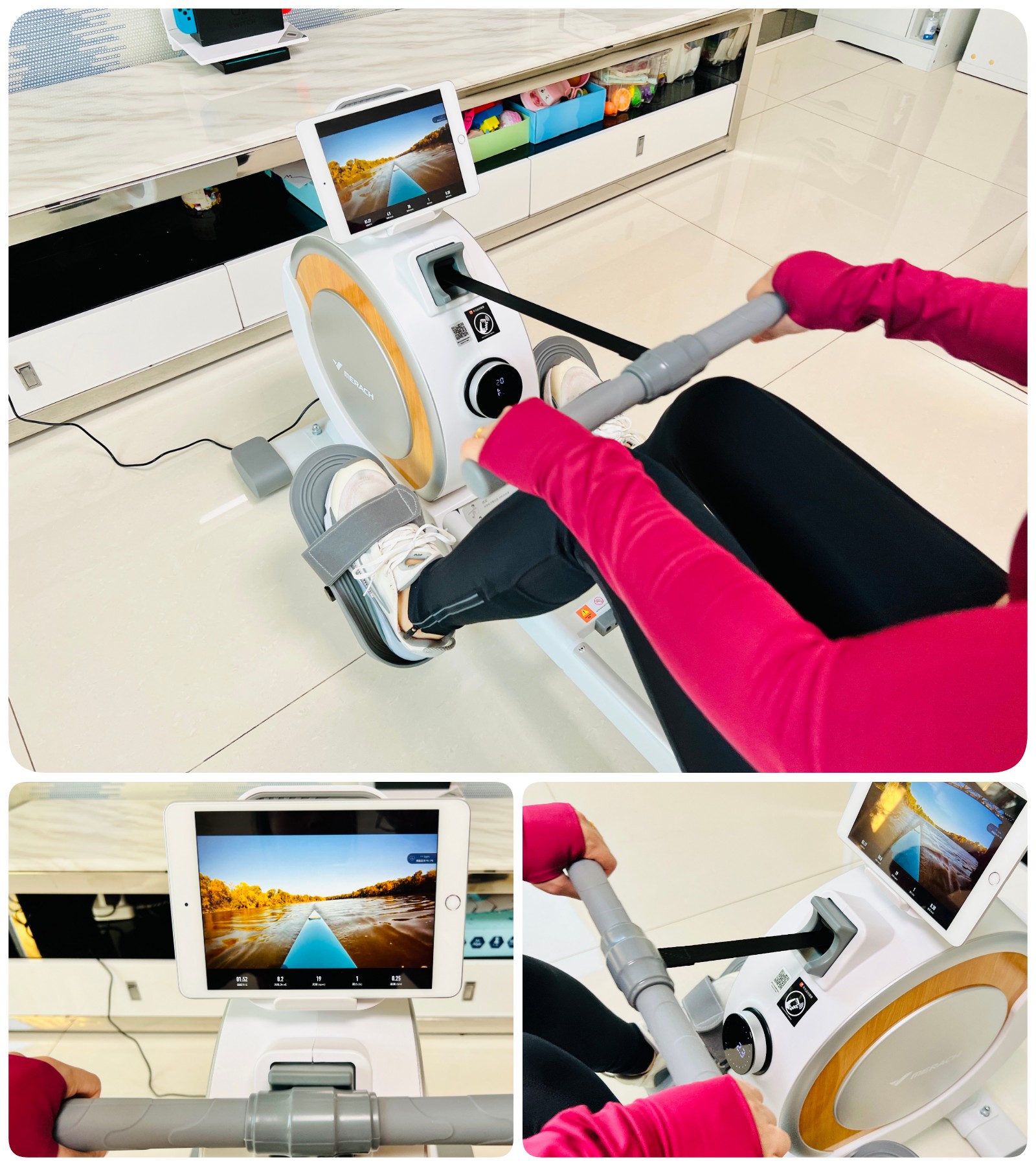 Can rowing be so fun?Merrick Smart Reluctance Rowing Machine Q1 Live ...