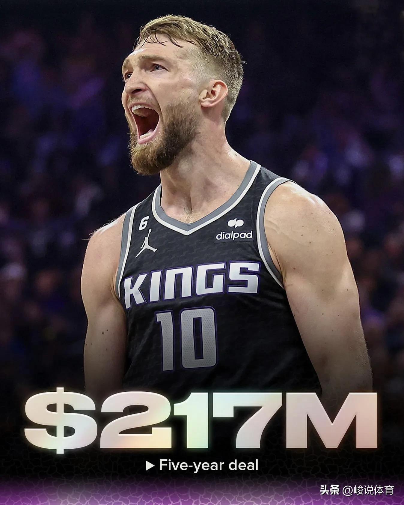 Sabonis stays with the king for 5 years, the king is a big gamble on ...