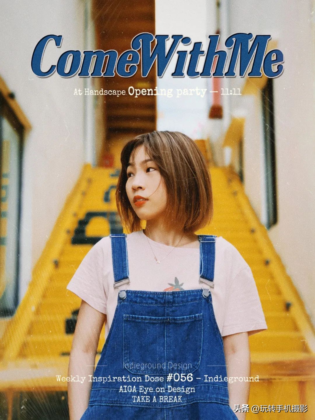 When you encounter stairs, shoot like this!Cinematic magazine portrait ...