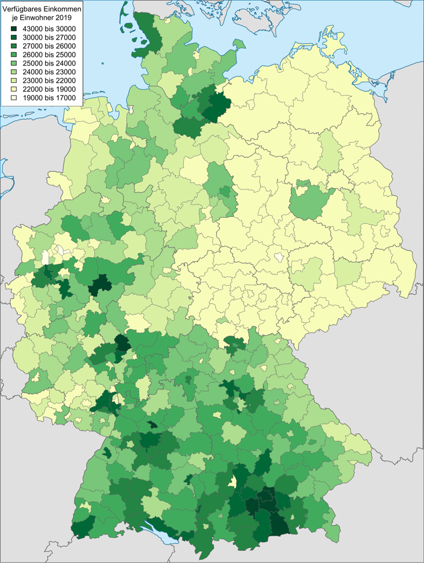Why are the inland mountains in Germany more developed than the coastal ...