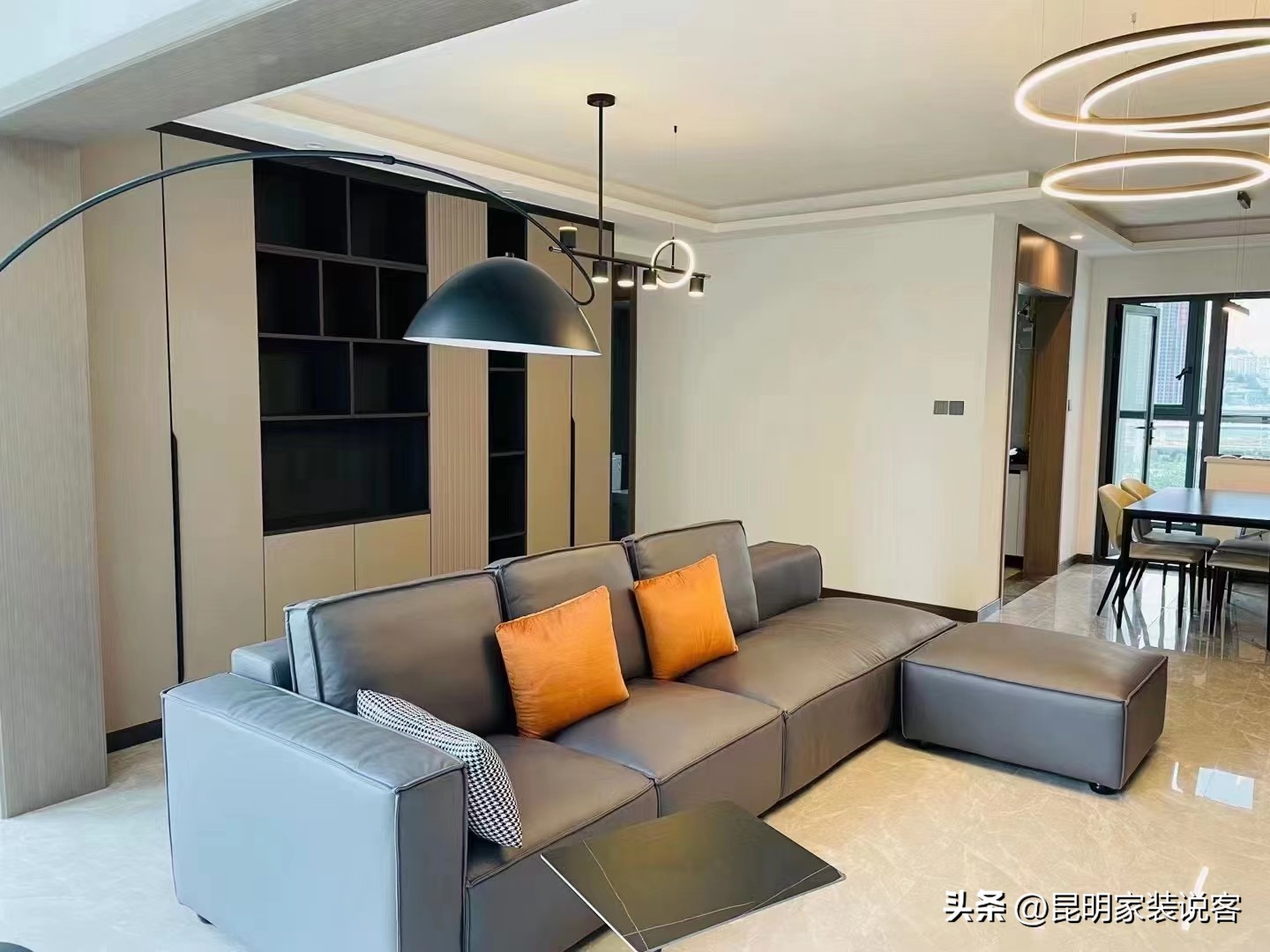 The 117-square-meter modern style of Poly City is completed. The ...