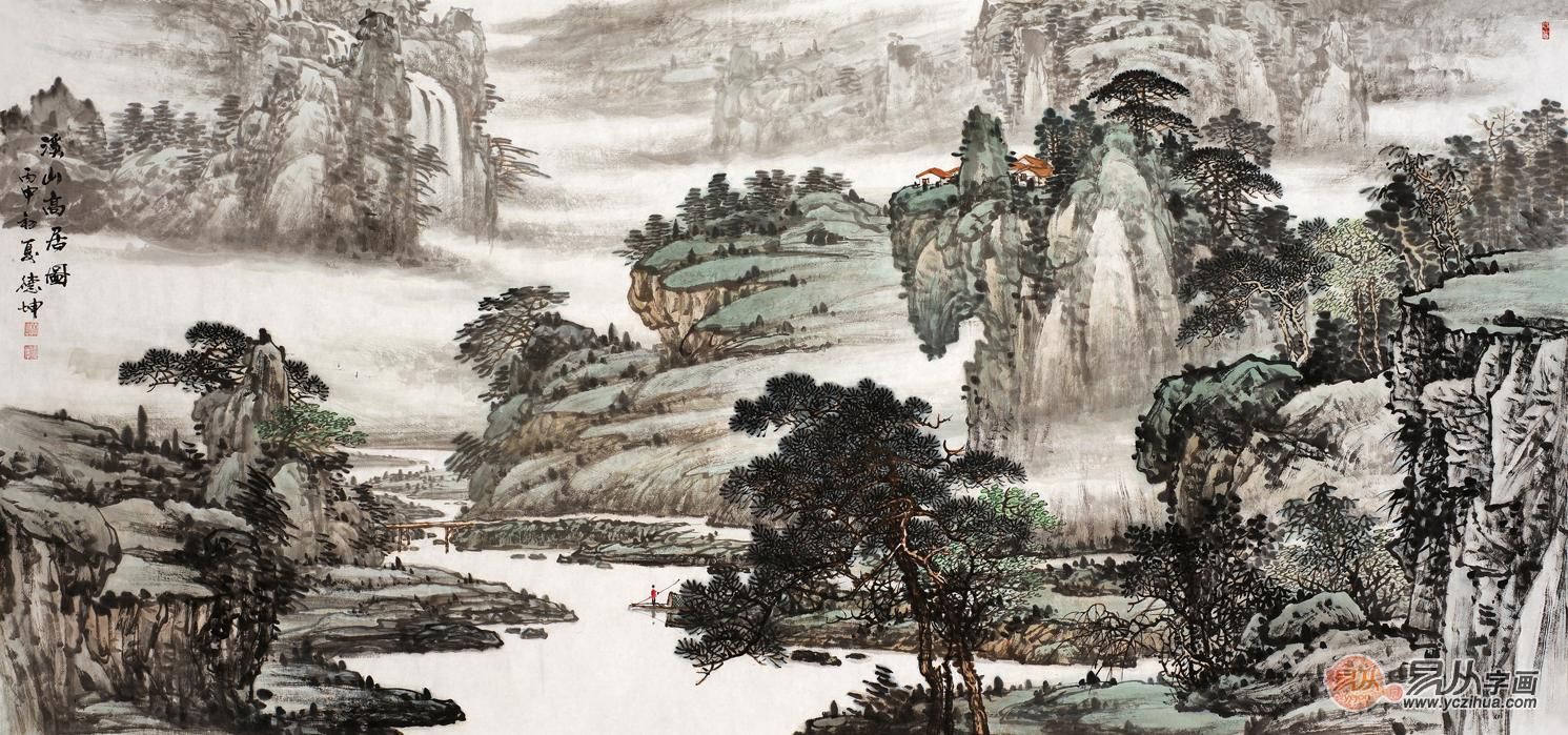Appreciate Lin Dekun's landscape paintings to take you to taste the ...