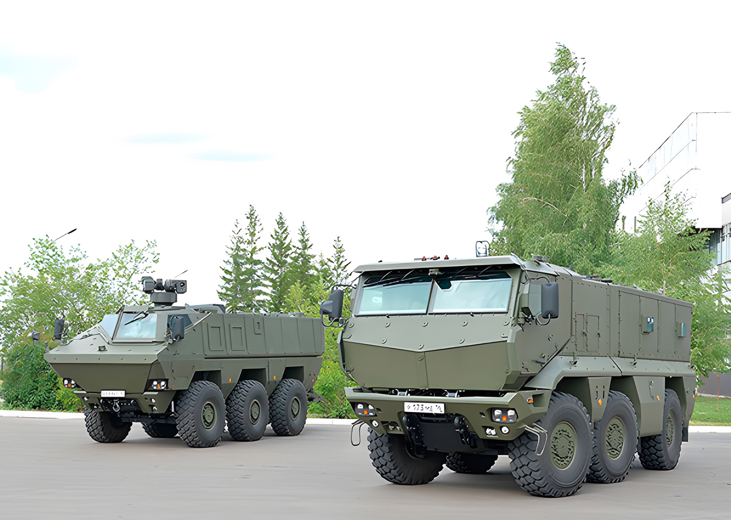 Russian military vehicle team exposed!Ural 4320, "Typhoon" armored ...