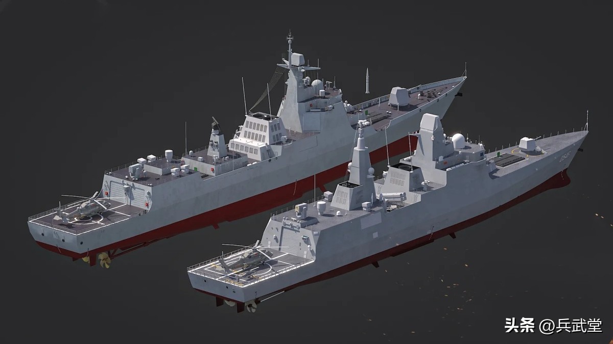 Two new models of domestic ships within the year? 054B has 100mm naval gun, 052DE foreign trade ...