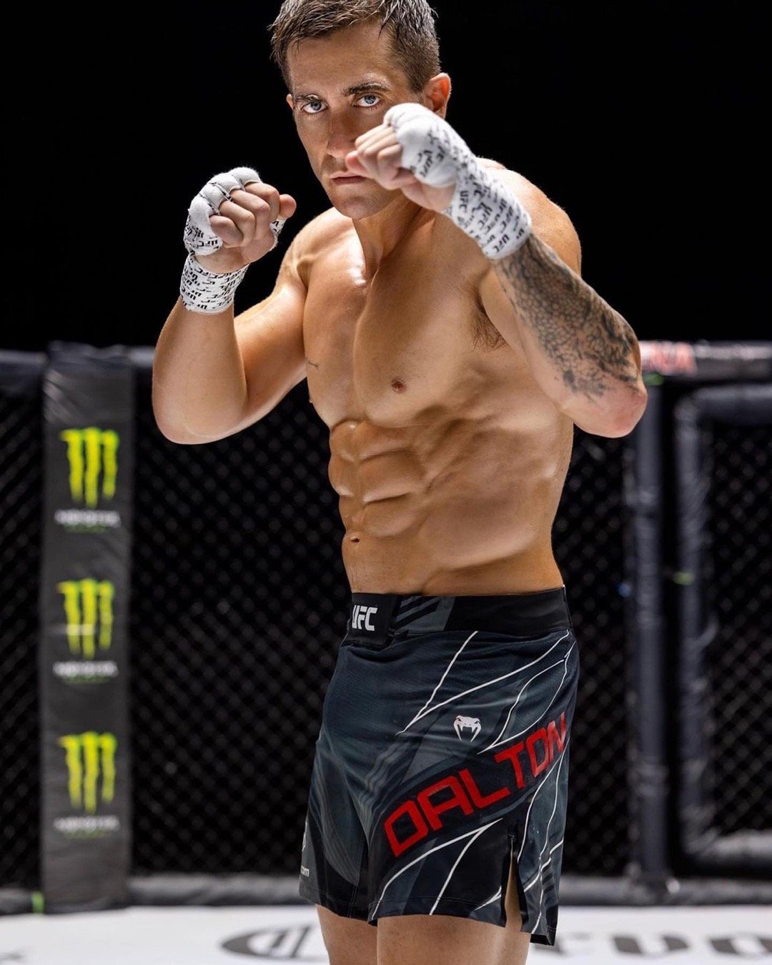 Jake Gyllenhaal fights UFC live, shockingly turned into a muscular ...
