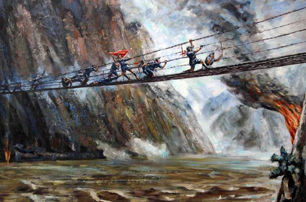 When the Red Army flew to seize the Luding Bridge, why didn't the enemy ...