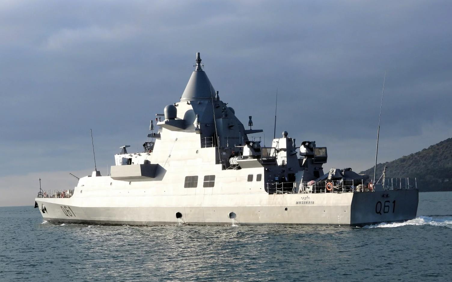 The first musherib-class patrol ship arrives with diversified weapons ...