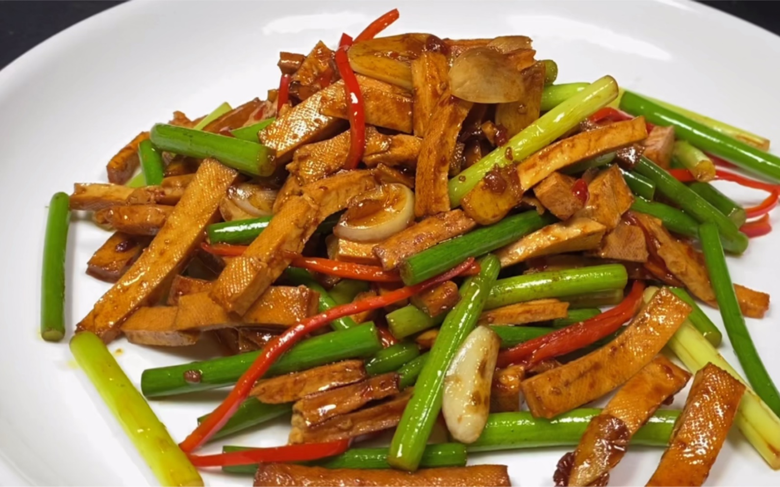 Teach you the nutritious minced pork with garlic moss and stir-fry ...