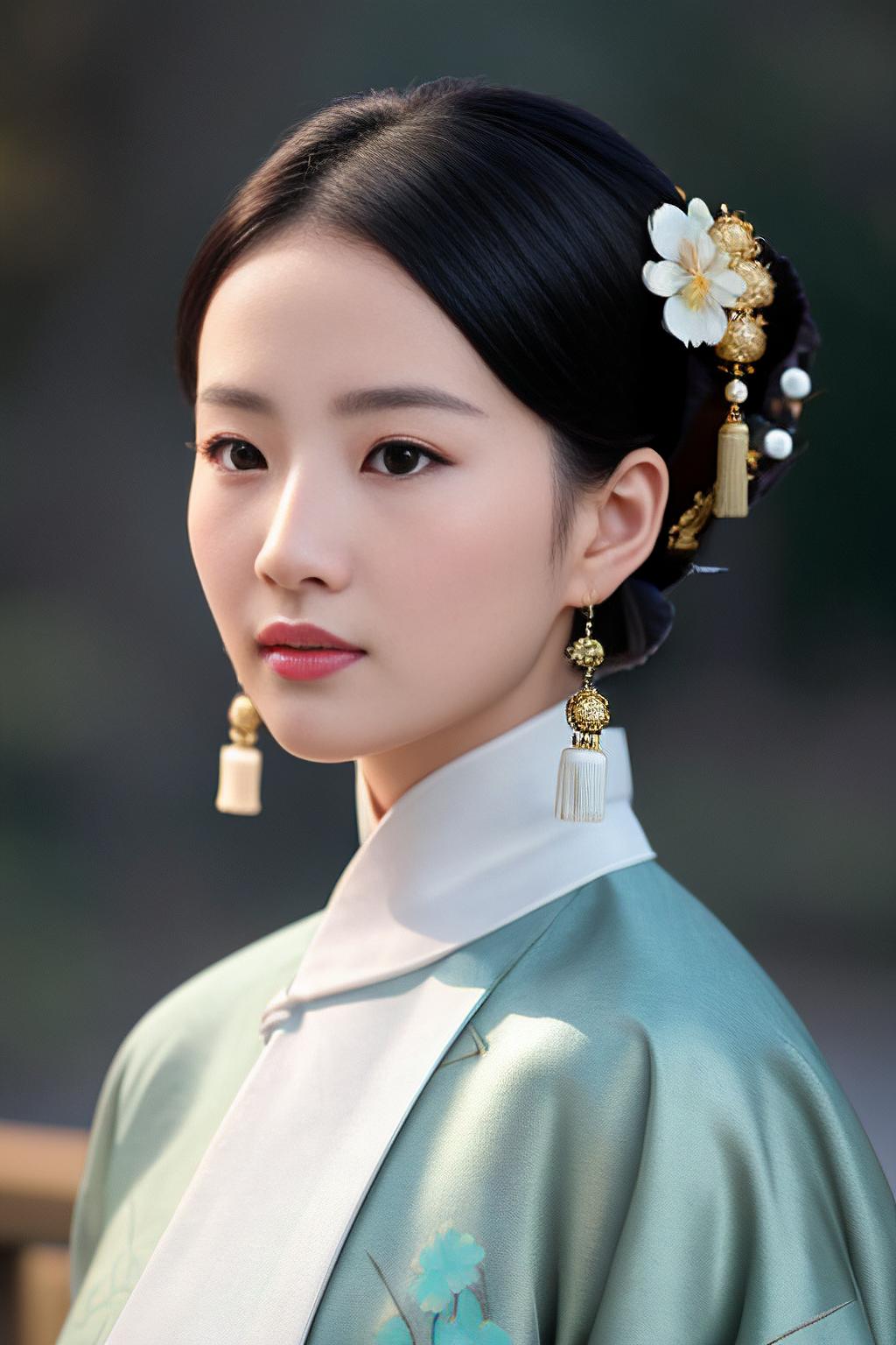 From the photos of several Manchu concubines to see the appearance of ...