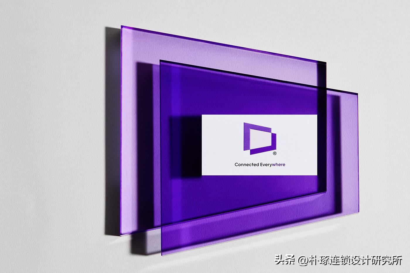 This box graphic makes the whole vision lively. Purple brand visual ...
