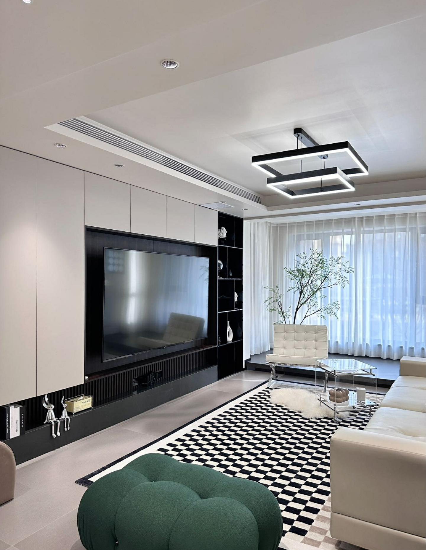 High-end decoration in black, white and gray style, one glance for ...