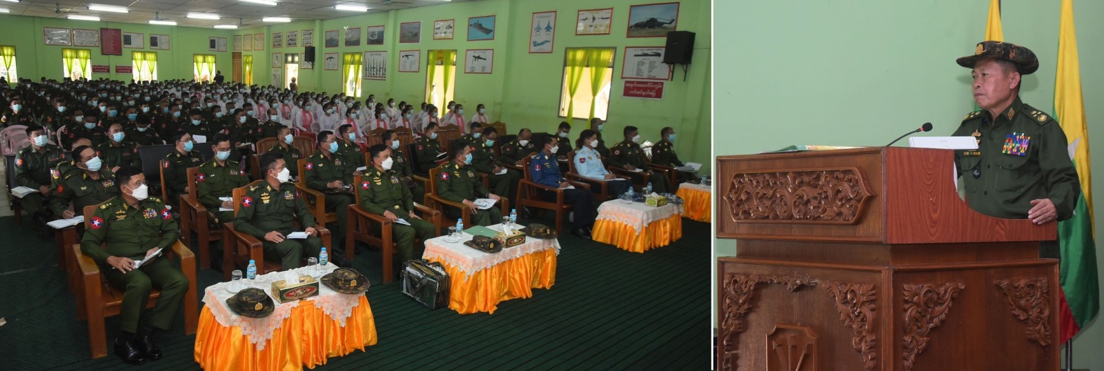 Deputy Commander-in-Chief of the Myanmar Army Soe Win delivered a ...