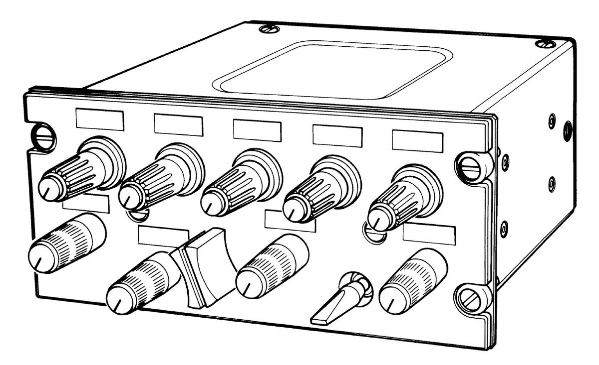 Helicopter Airborne Electronic Equipment CP1976 Audio Control Box ...