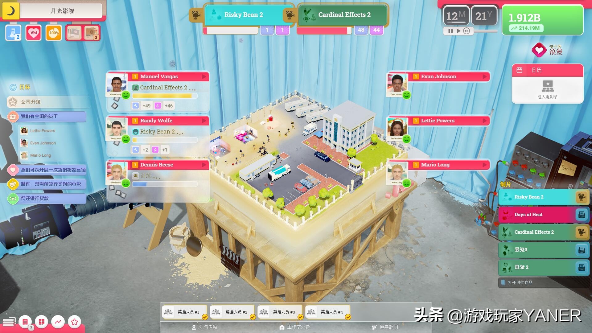 Business simulation game "A Date with a Good Film - Film Studio Tycoon ...