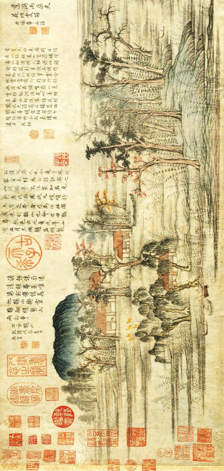 Zhao Mengfu's proud work - Autumn Colors of Magpies and Blossoms - iNEWS