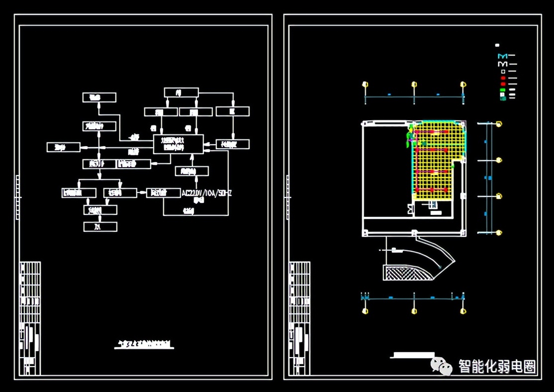 A set of detailed intelligent weak current system CAD drawings to share ...