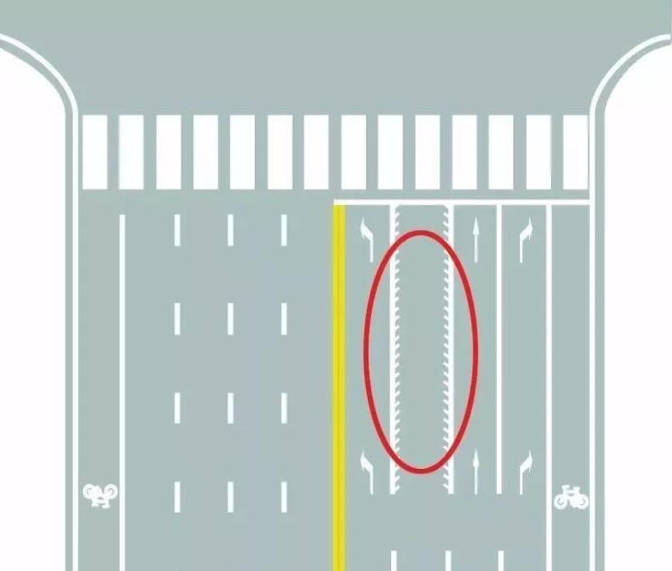 How to drive when encountering a variable guide lane line?straight?Turn ...