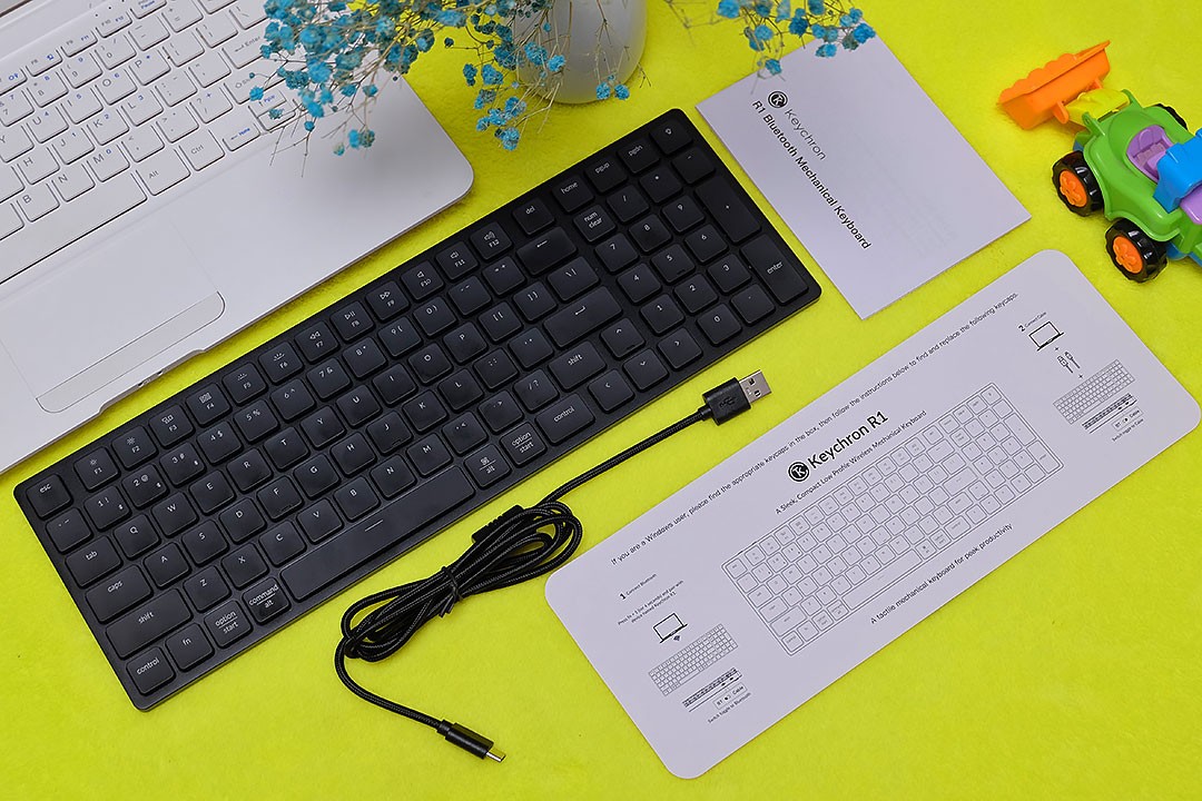 Mute office, avoid disturbing others, Keychron R1 dual-mode Bluetooth ...