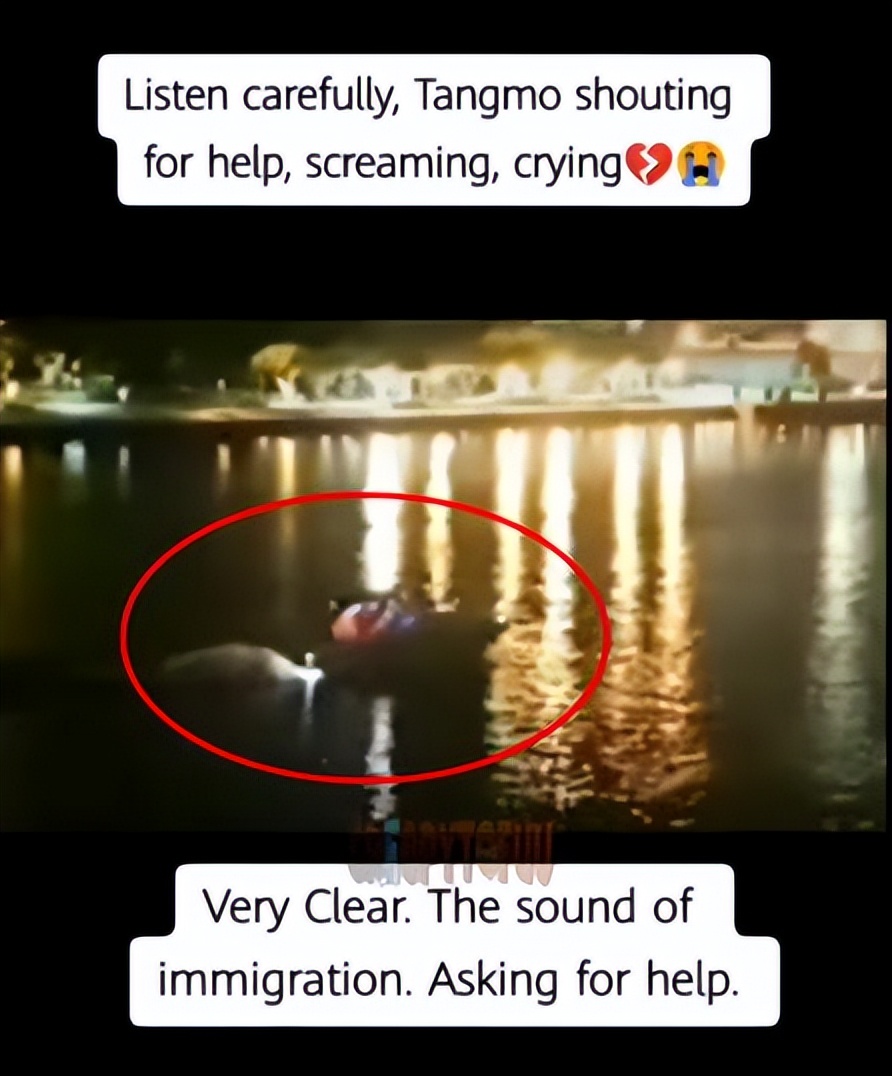 44 seconds before Tangmo fell into the river and died, the rescue video ...