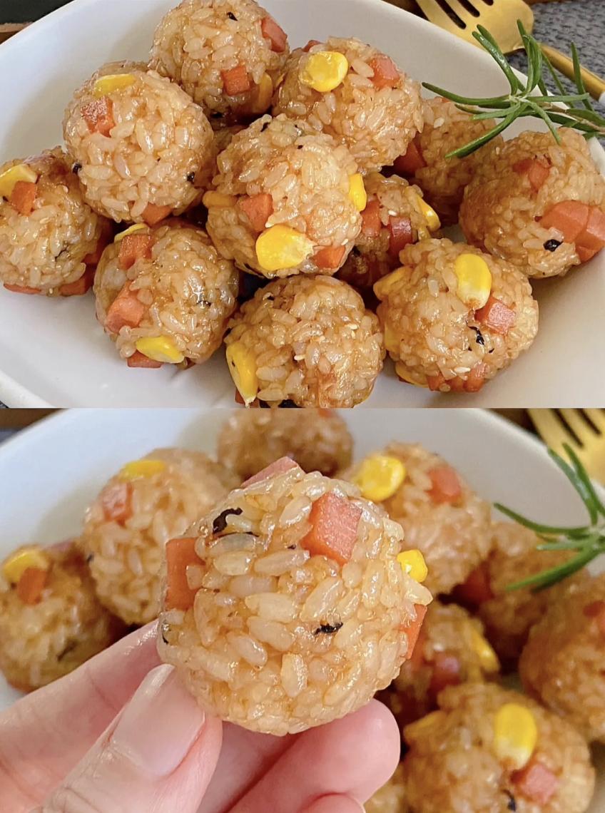 The leftover rice is too much to eat, I will teach you how to make rice ...