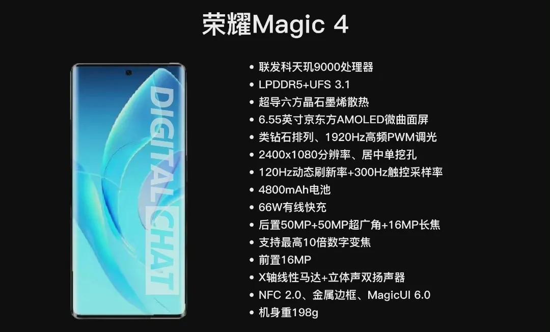 榮耀Magic4良心了，配置對標華為Mate50，或將加量不加價 - 資訊咖