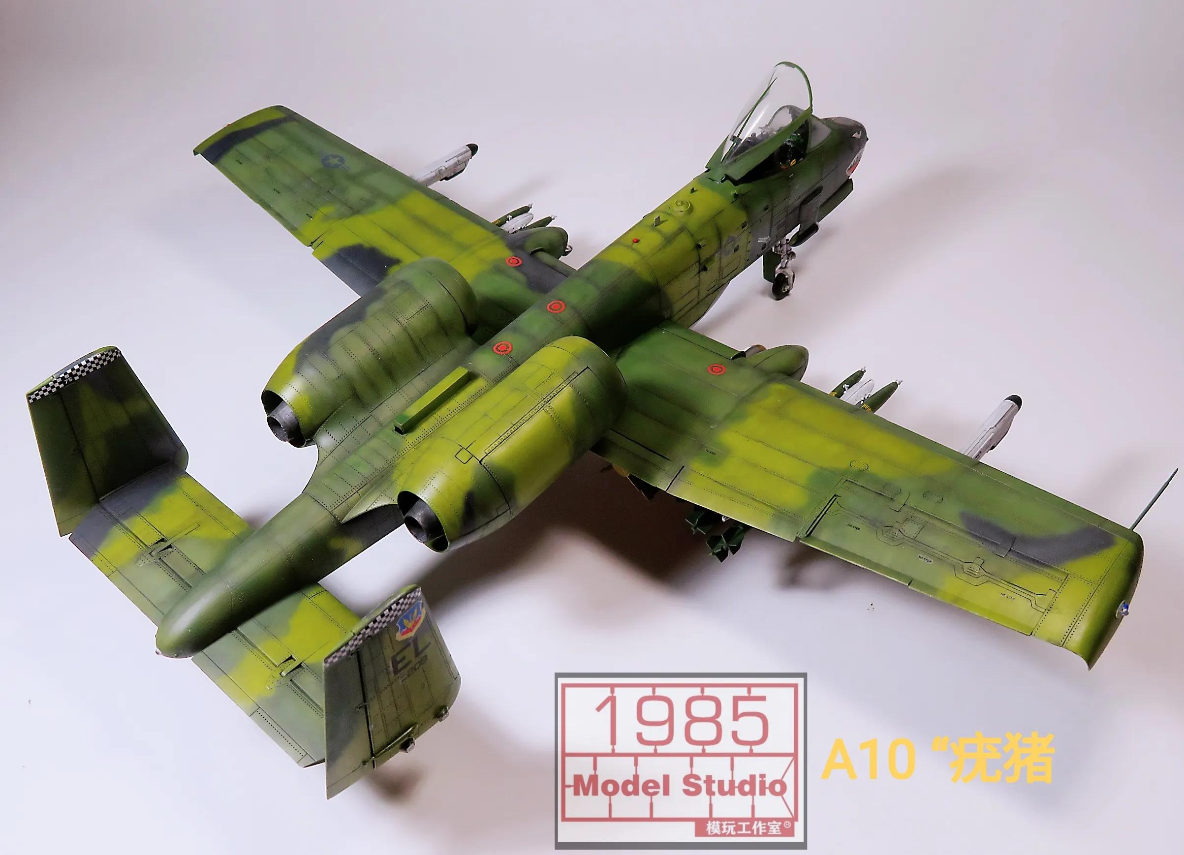 Models and real objects ~ American A10 warthog attack aircraft, it is ...