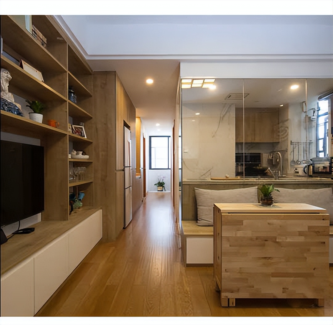 The 86-square-meter modern two-bedroom, the whole house is made of log ...
