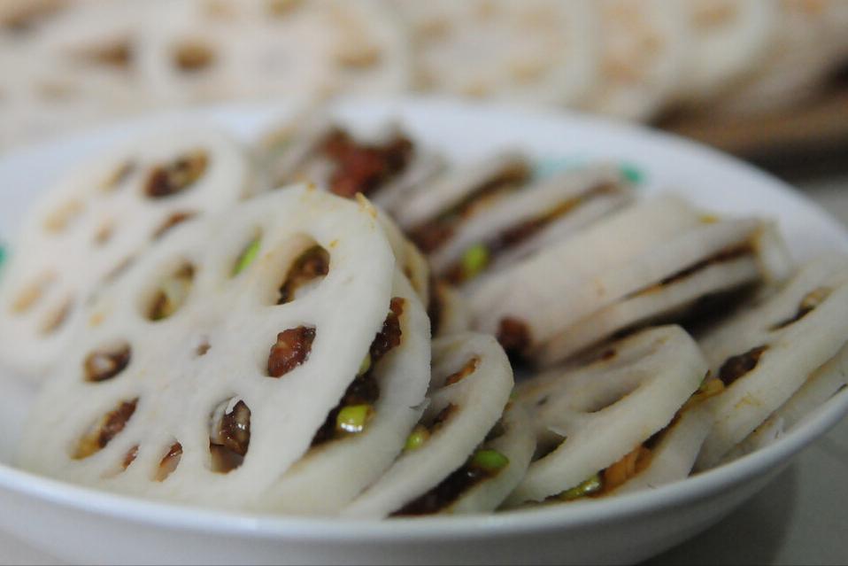 Fried lotus root box, don't mix the batter with water, remember 2 ...