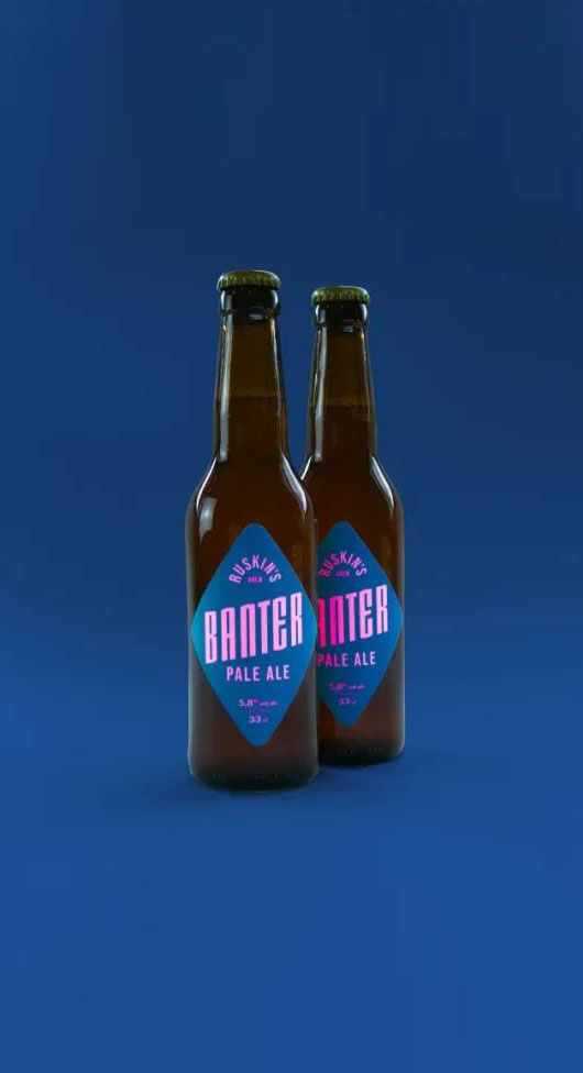 Alien label simple glass bottle beer packaging design!Big Character ...