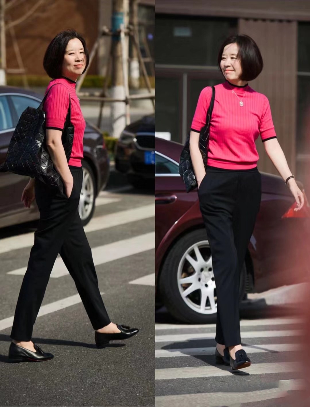 How do middle-aged women wear in early summer? Elegant and comfortable ...