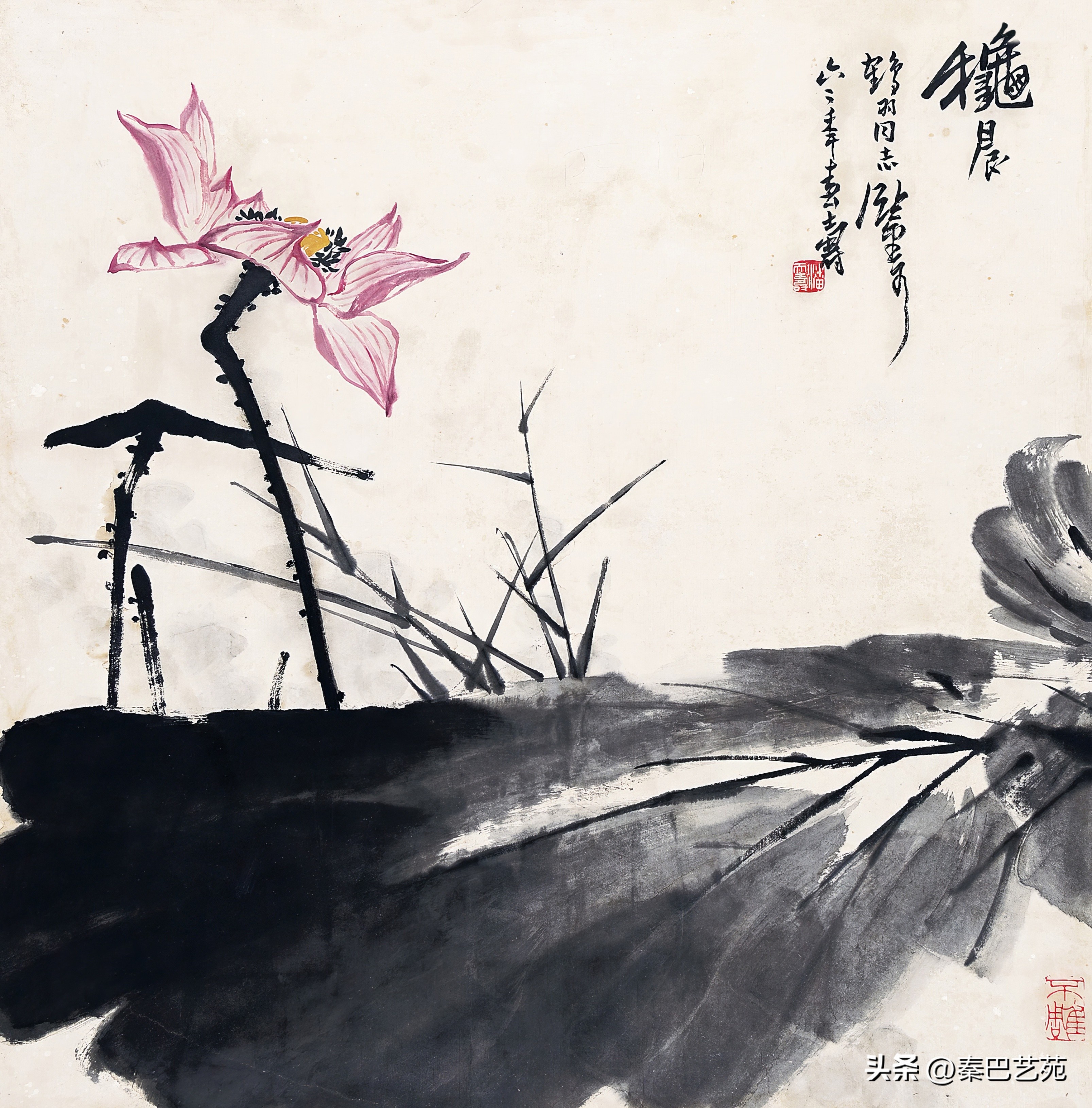 Works of Pan Tianshou, one of the four great painters at the beginning ...