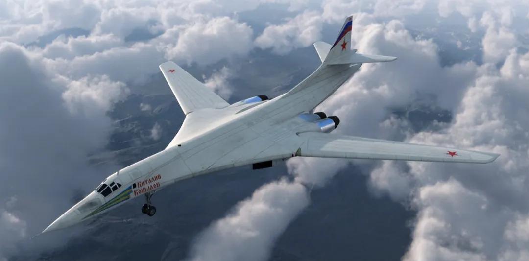 The Russian Tu-160 White Swan fighter jet has a powerful strike ...
