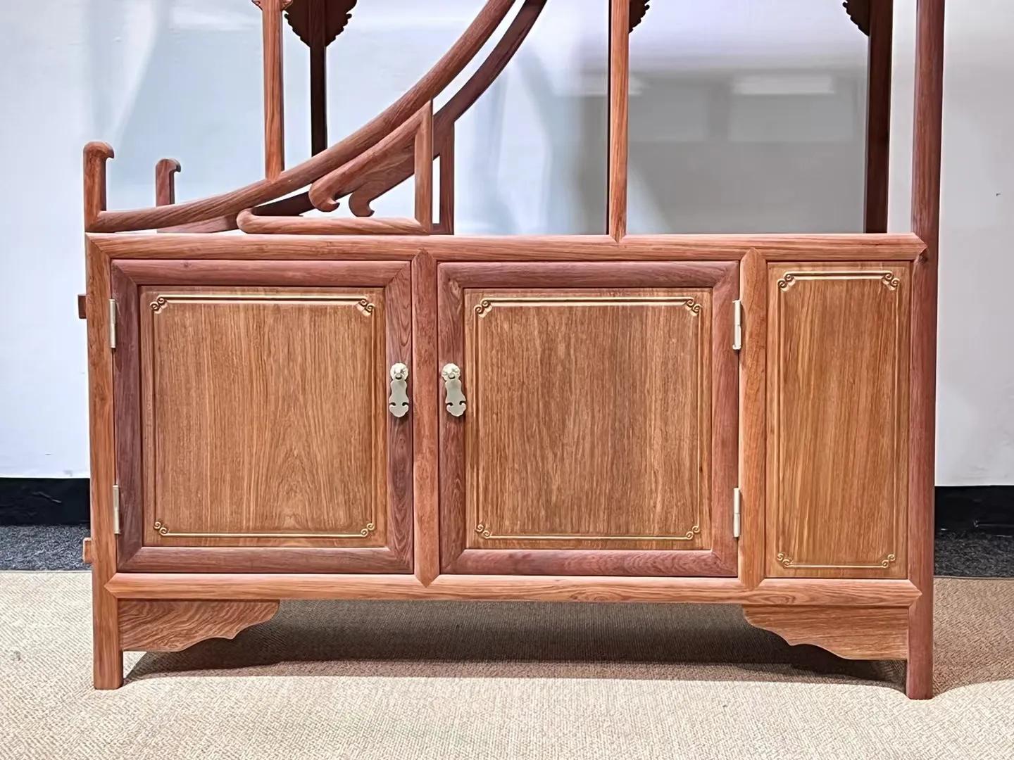 Burmese rose pear outer square and inner circle antique frame - iNEWS