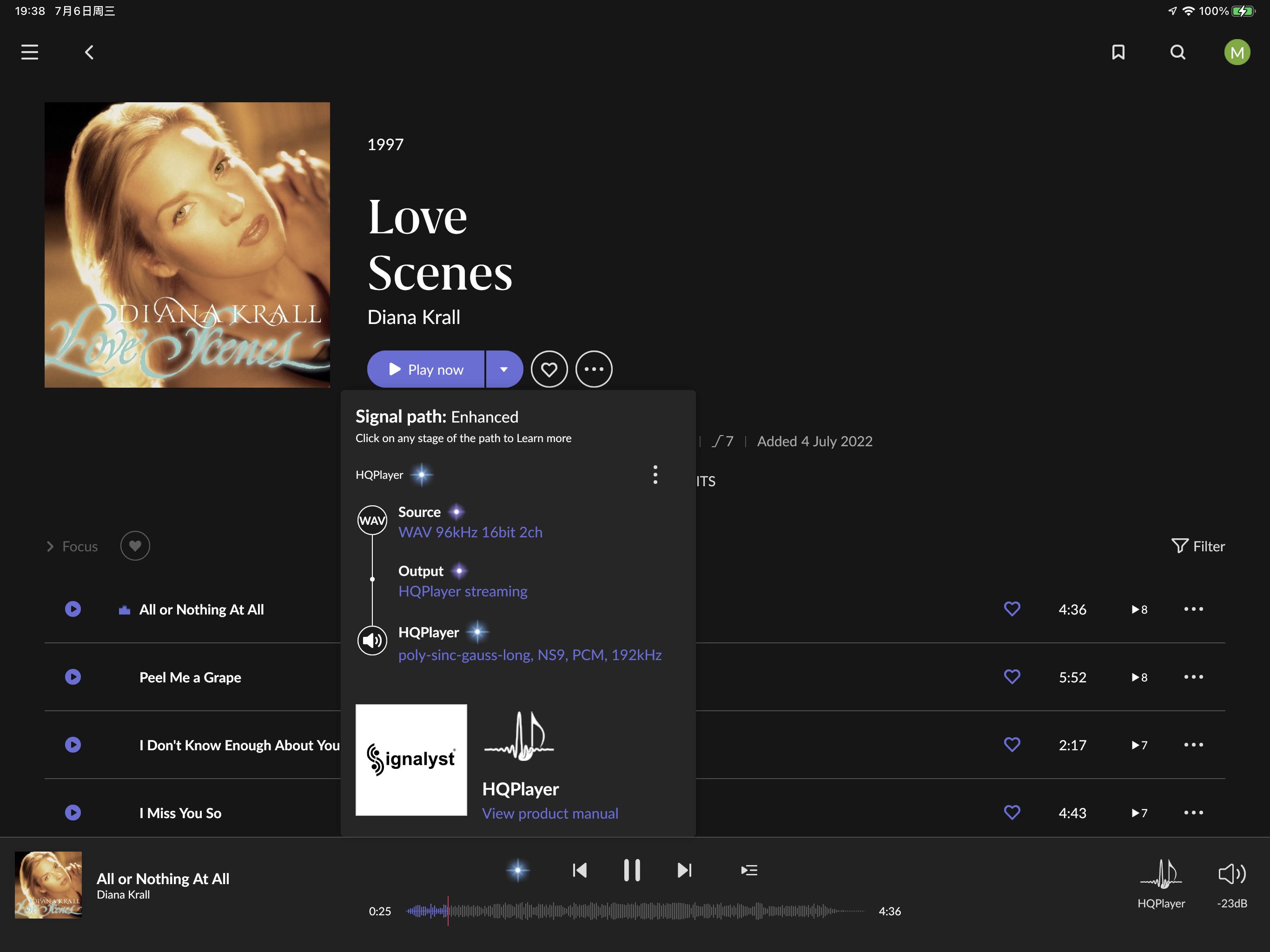 HQPlayer filter settings - iNEWS