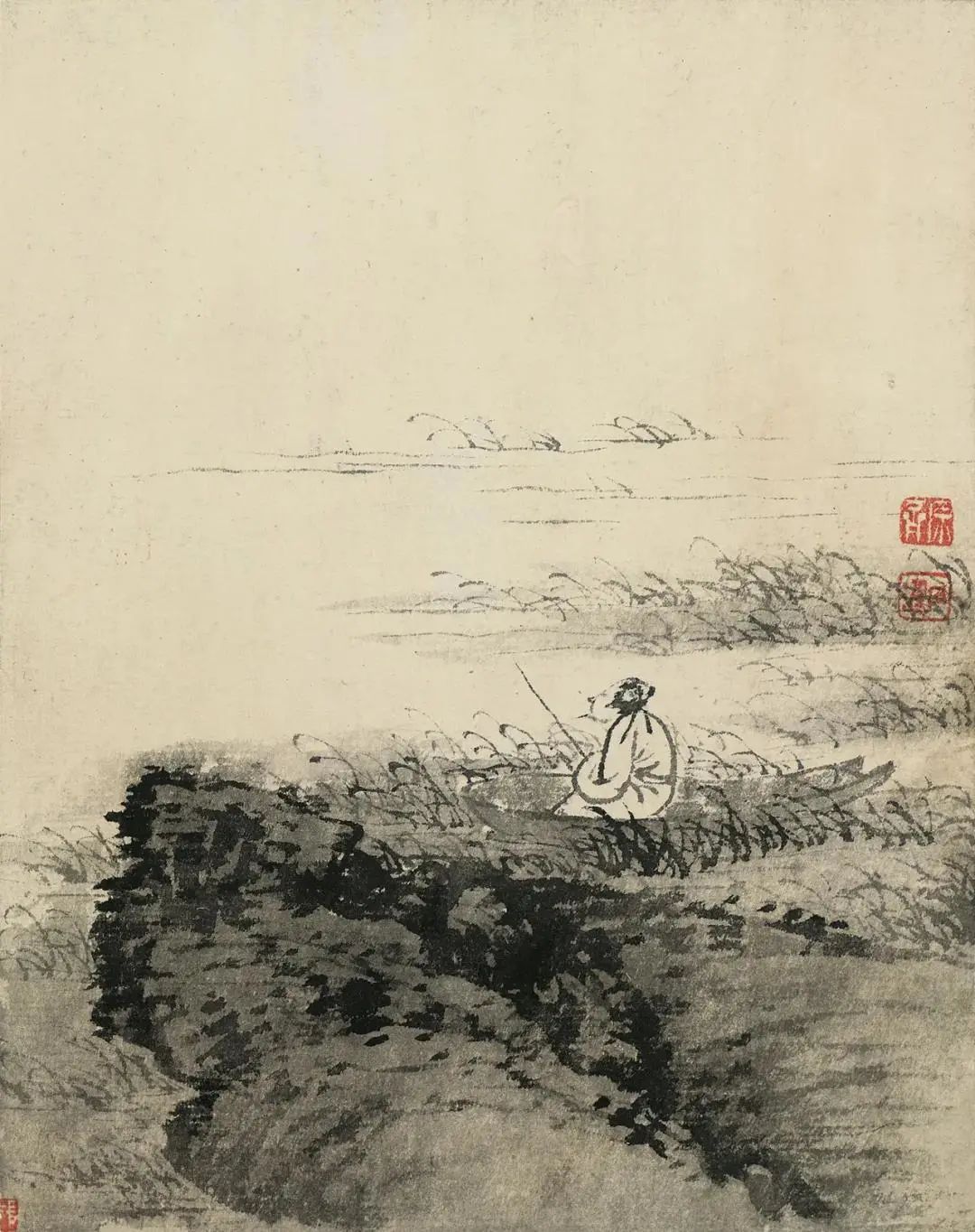 Shi Tao realized the freedom of life in the fishing boat - iMedia