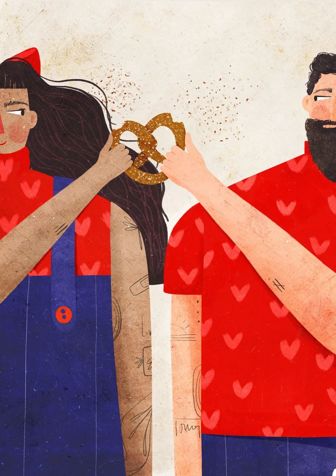 Childlike and cute, Dutch illustrator Gozde Eyce series works: faces ...