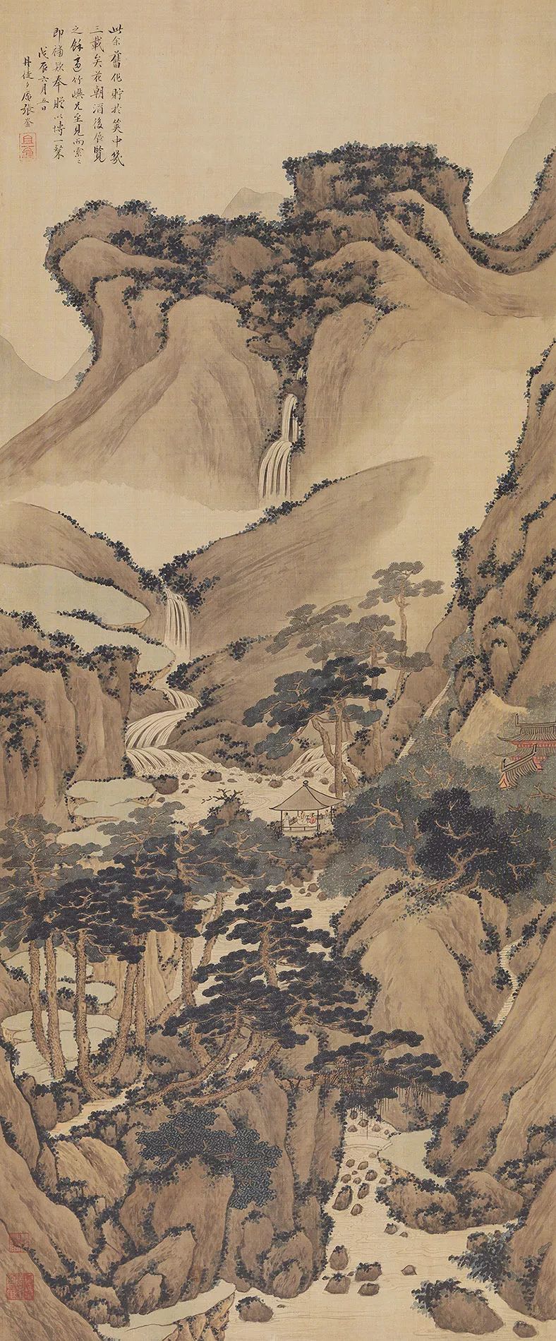 Jingjiang School of Painting - "South Village Map" by Zhang Yin - iMedia