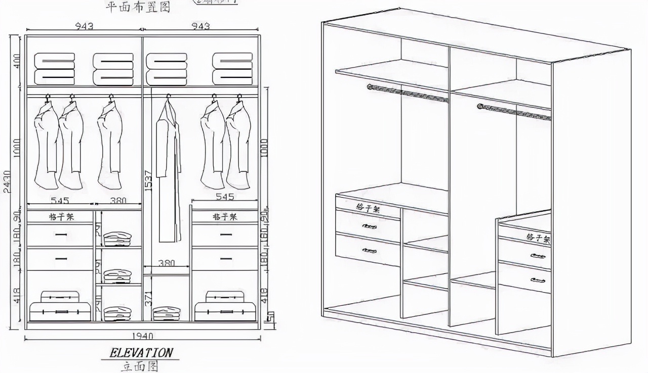 Wardrobe design is very important, do the internal structure and ...