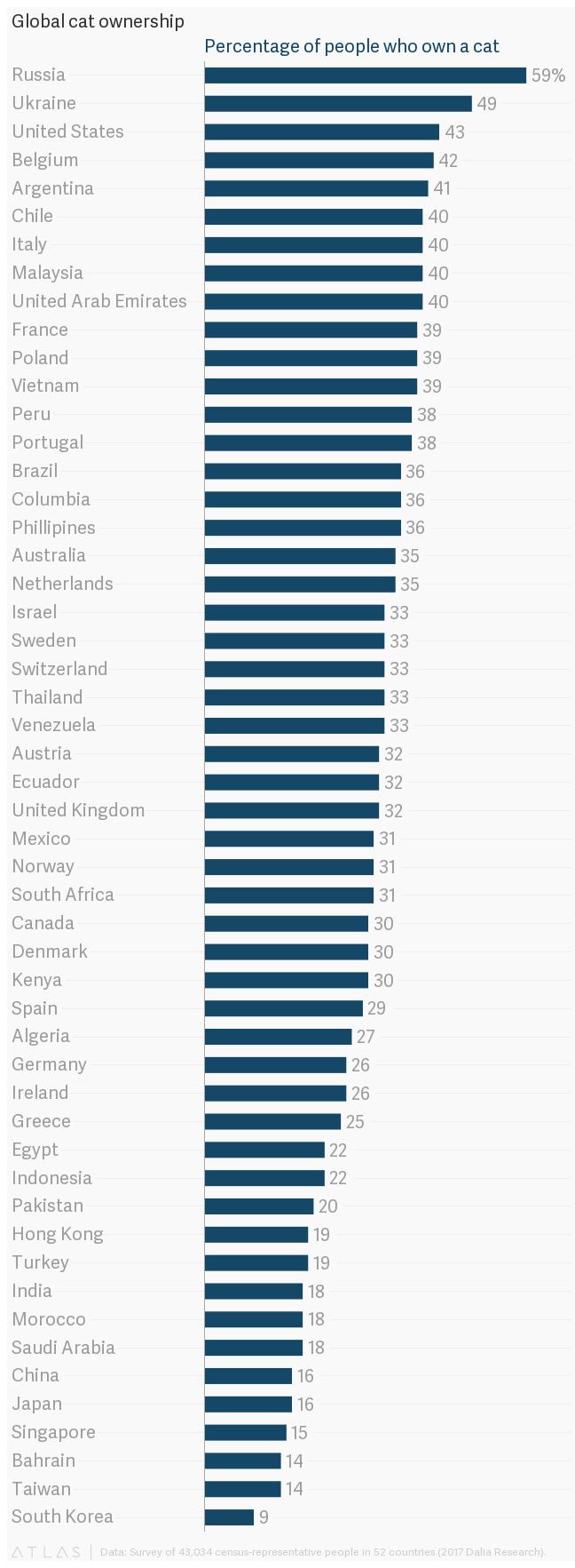 The country that likes cats the most is not Japan or China, but this ...