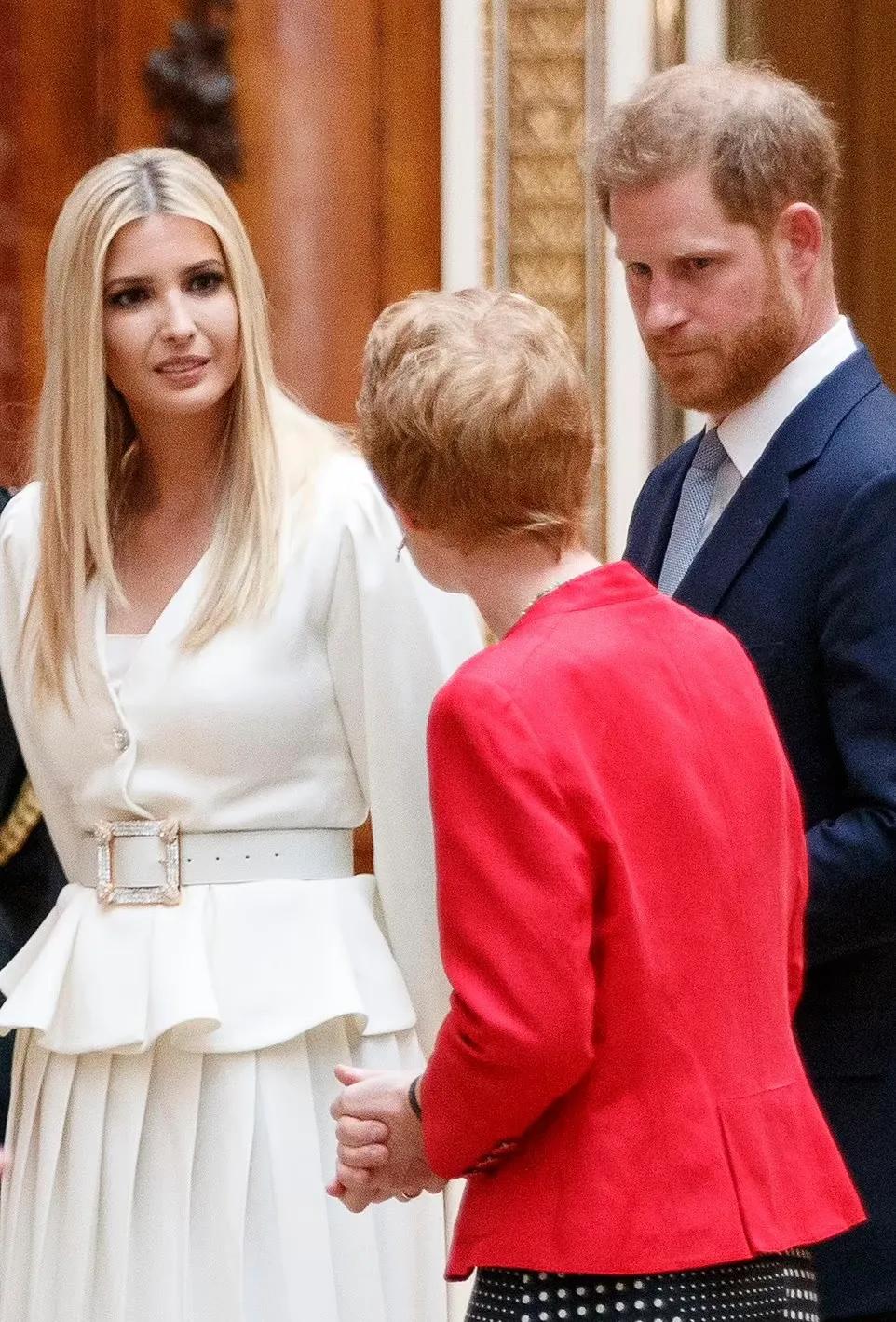 Ivanka Trump chats with Prince William at Jordan's Crown Prince Hussein ...