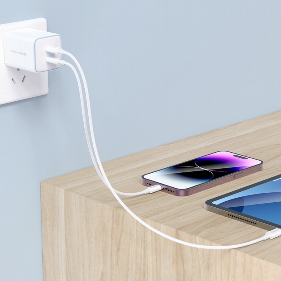 Huntkey launched a 45W dual USB-C gallium nitride charger, which was ...