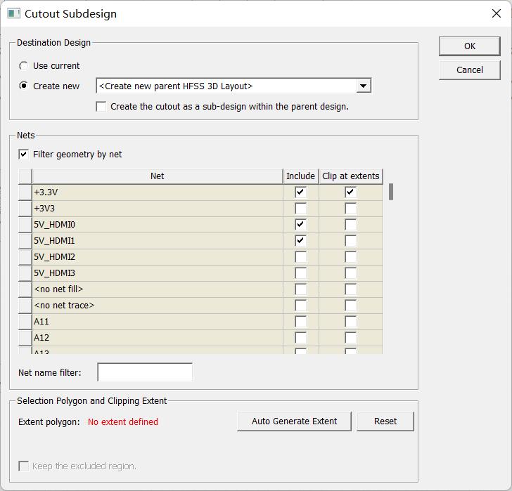 Import and cutting of models in Ansys HFSS 3D Layout - iNEWS